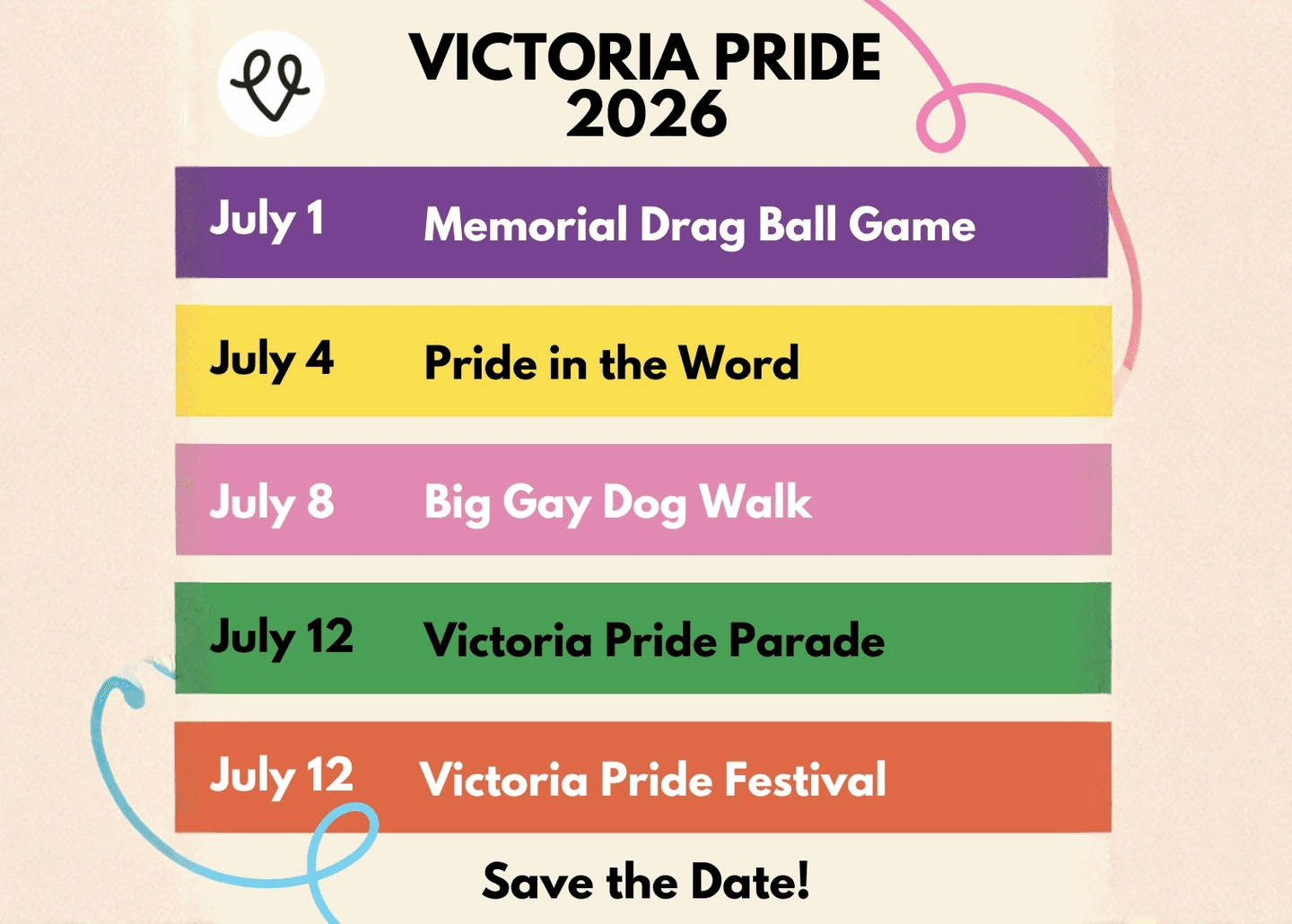Victoria Pride 2026 Events | Events in Victoria, BC